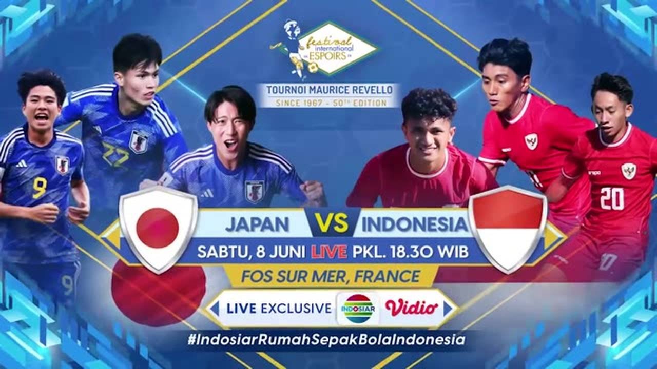 Link Live Streaming Indonesia vs Japan, Timnas Garuda Muda Siap Cakar ...